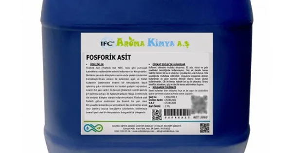 IFC Aroma Kimya Gıda San. Tic. A.Ş | Fosforik Asit ( E338 ) 35KG